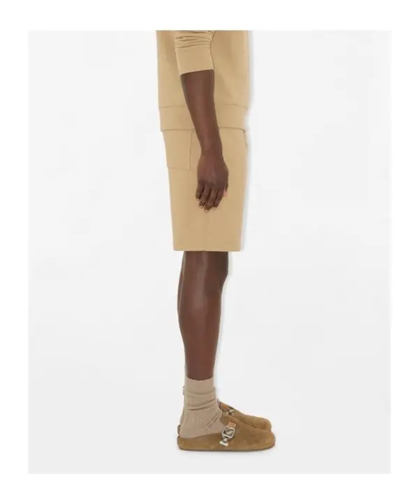 Burberry Knight Stamp Cotton Shorts