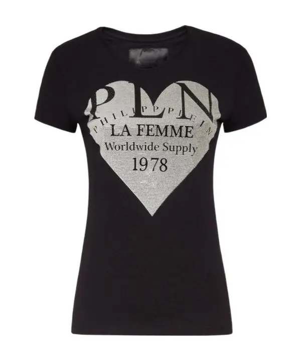 Philipp Plein Logo Details T-shirt - Black