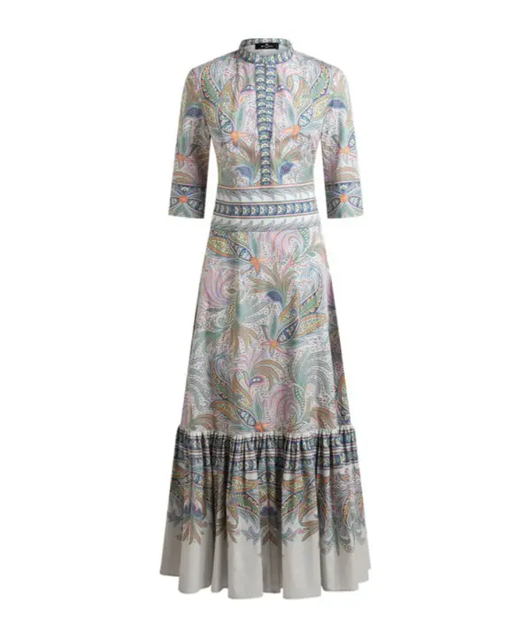 Etro Printed Flounce Dress