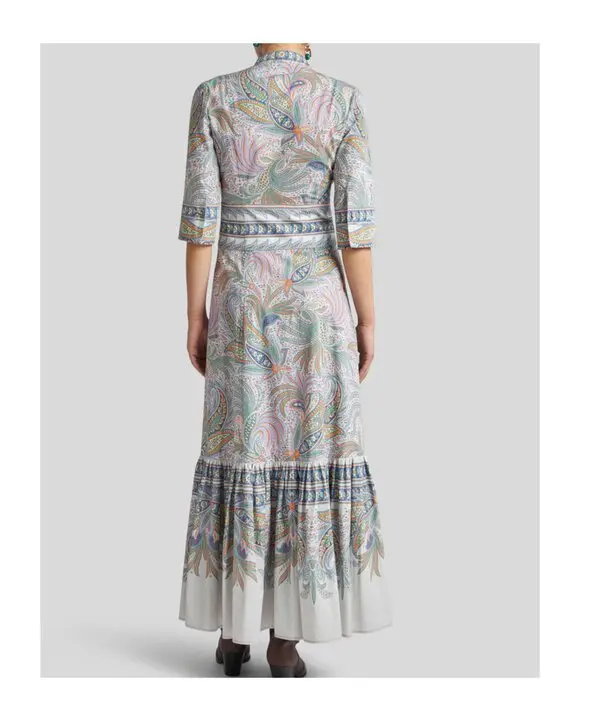 Etro Printed Flounce Dress
