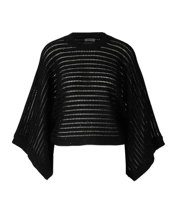 Peserico Openwork Knitwear - Black