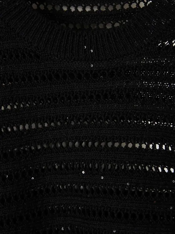 Peserico Openwork Knitwear - Black