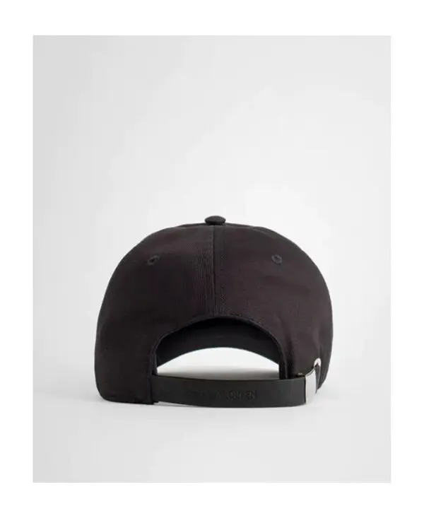 Alexander McQueen Embroidered Baseball Cap - Black
