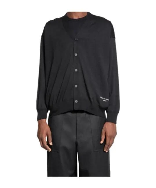 Comme Des Garçons Homme V-neck Knitted Cardigan