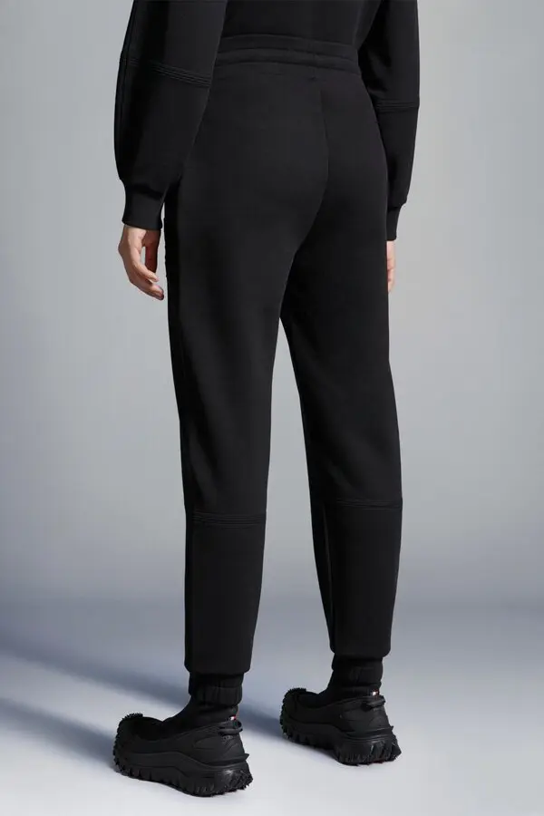 Moncler Logo Patch Track Pants - Black