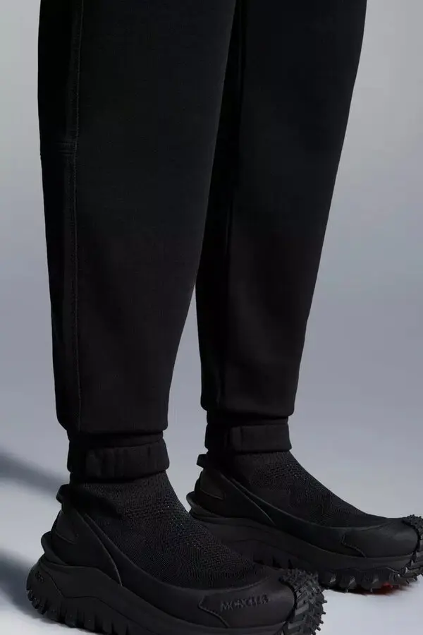 Moncler Logo Patch Track Pants - Black