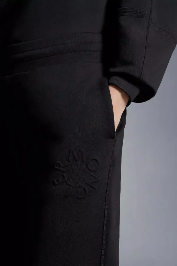 Moncler Logo Patch Track Pants - Black
