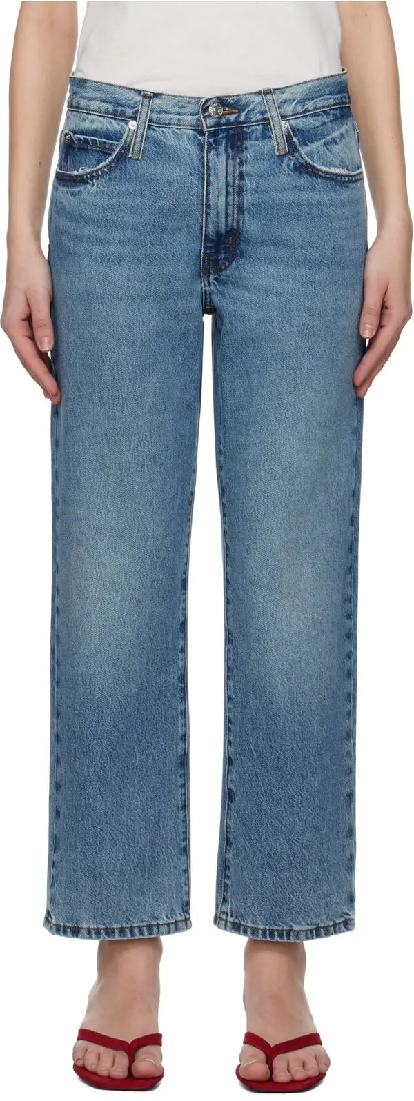 FRAME The Hang Mid Rise Jeans - Seattle