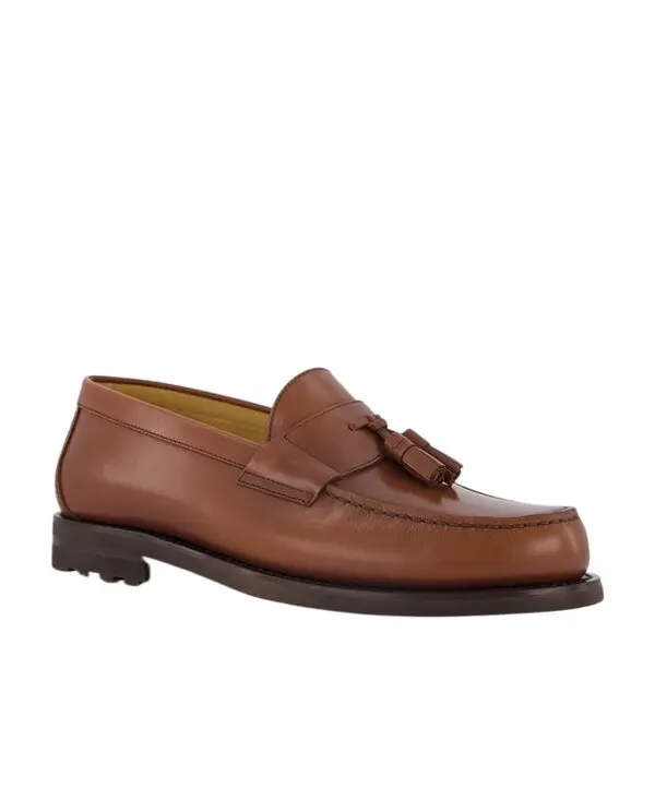 Brunello Cucinelli Leather Tassel Detail Loafers