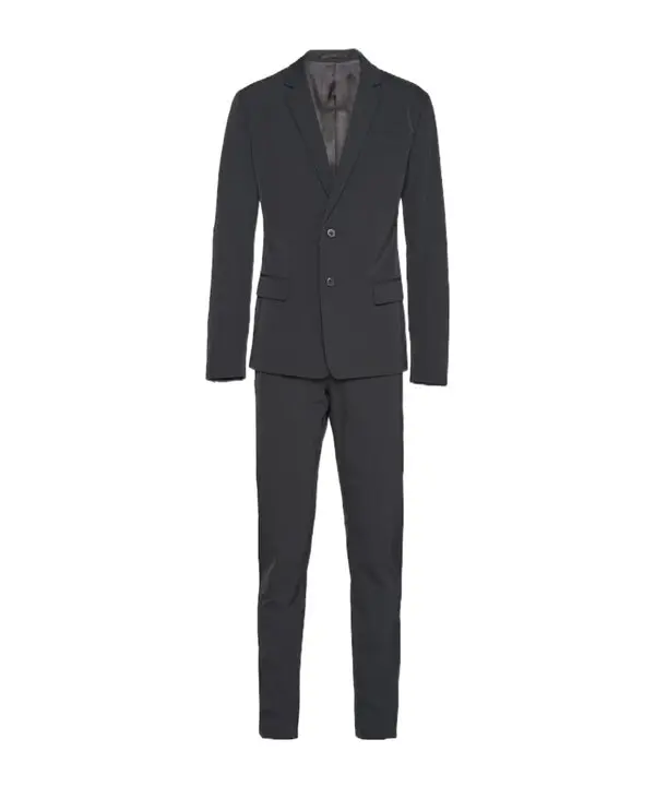 Prada Single Breasted Tailored Suit - Black