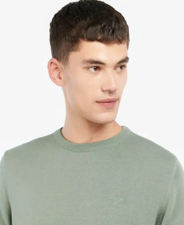 Barbour Pima Crewneck Jumper - Gray
