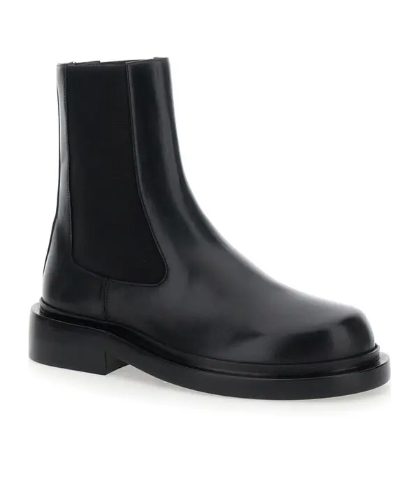 JIL SANDER Round Toe Ankle Boots