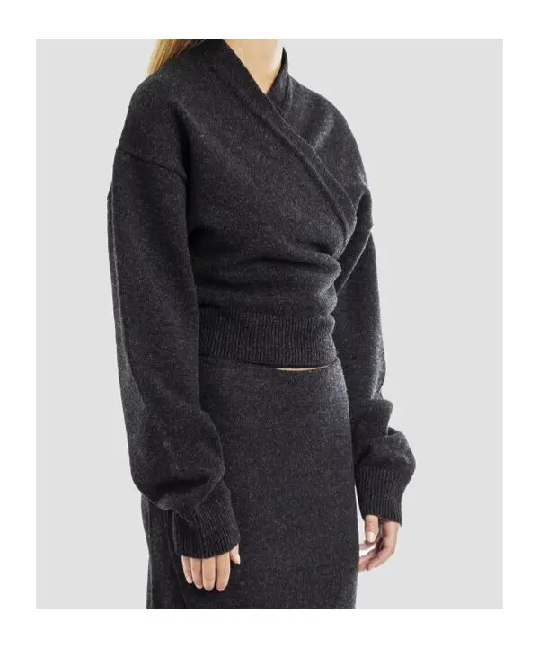 Balenciaga Cross-over Knit Sweater
