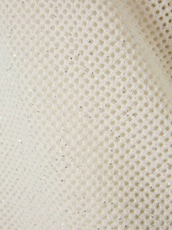 Peserico Short Sleeve Knitwear With Sequins
