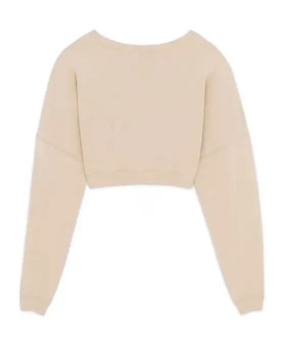 Saint Laurent Crewneck Cropped Sweatshirt