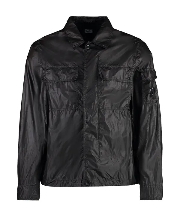 C.P. COMPANY Long Sleeved Cs Ii Lens-detail Shirt Jacket - Black