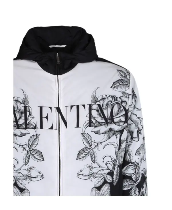 Valentino Garavani Dark Blooming Printed Windbreaker
