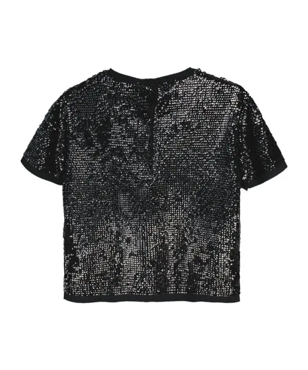 Max Mara Sequin Embellished Crewneck Top