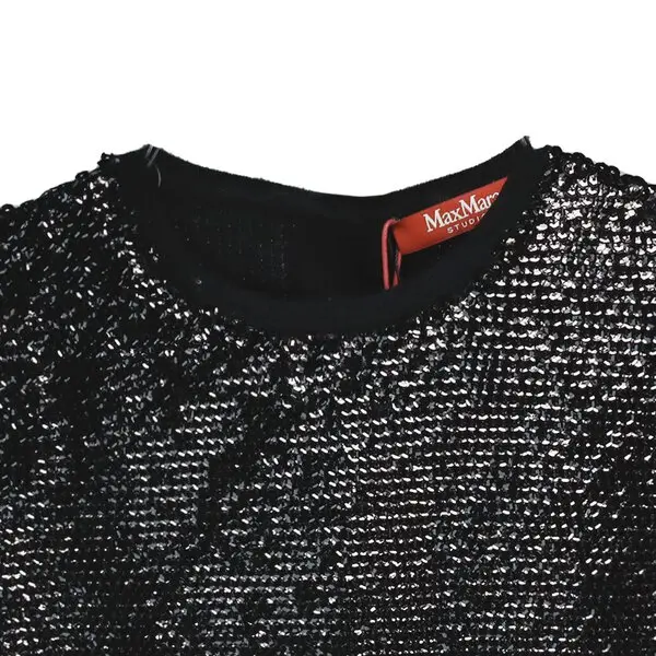 Max Mara Sequin Embellished Crewneck Top