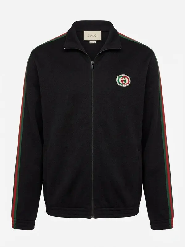 Gucci Oversized Mesh Logo Jacket