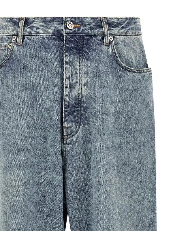 Balenciaga Baggy Denim Jeans - Light Blue