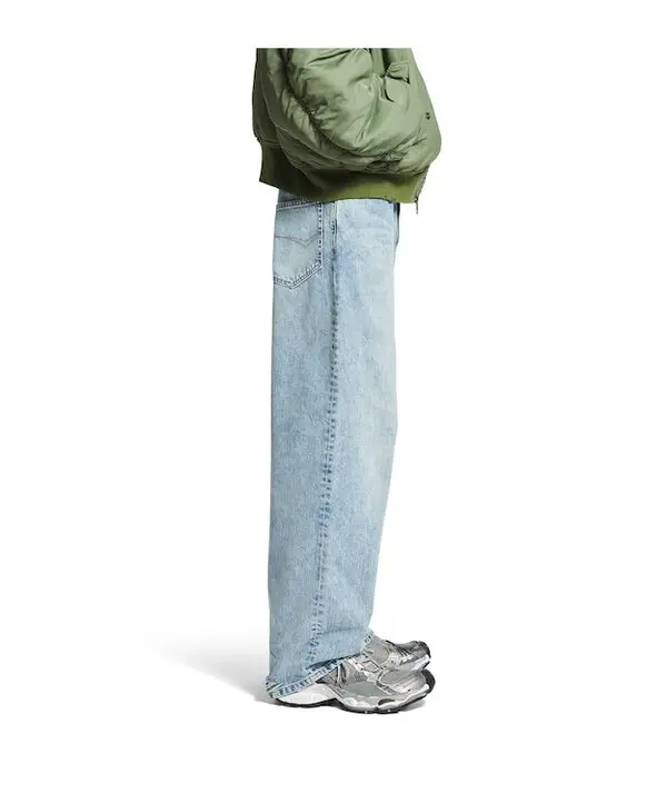 Balenciaga Baggy Denim Jeans - Light Blue