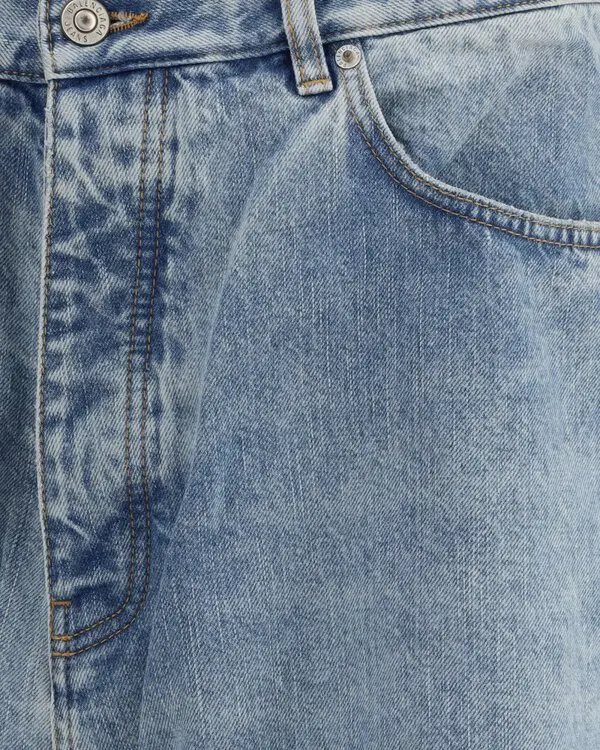 Balenciaga Baggy Denim Jeans - Light Blue