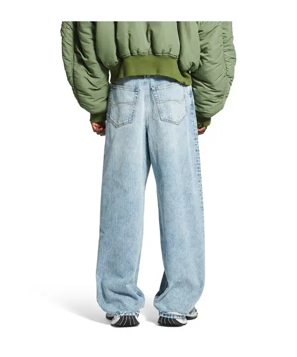 Balenciaga Baggy Denim Jeans - Light Blue