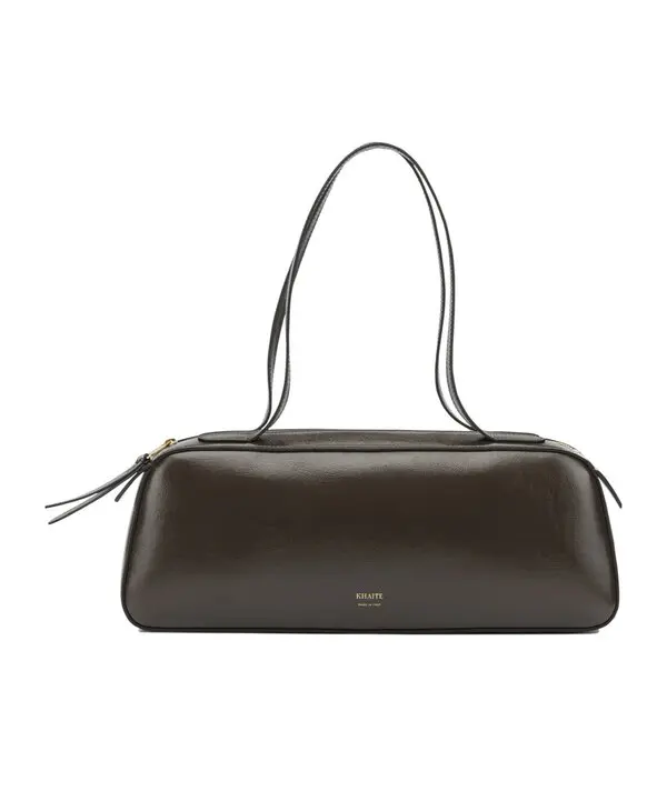 Khaite Logo Detail Shoulder Bag - Black