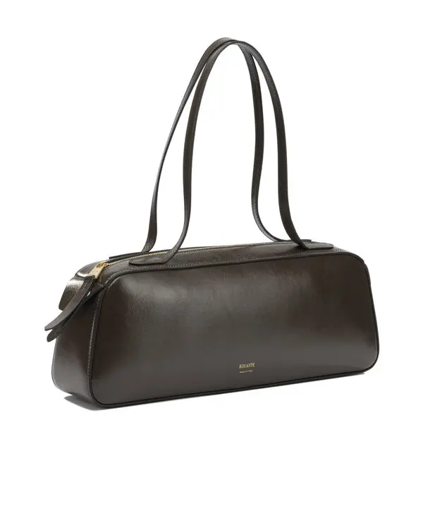 Khaite Logo Detail Shoulder Bag - Black