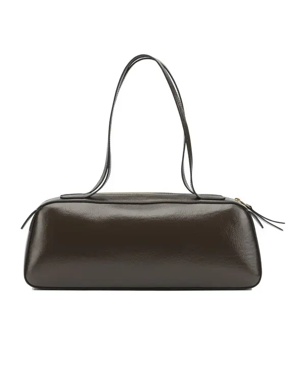 Khaite Logo Detail Shoulder Bag - Black