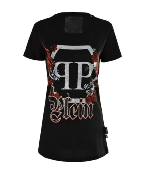 Philipp Plein Logo Details T-shirt - Black