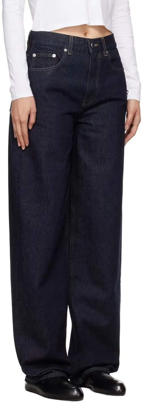 LOULOU STUDIO Unstitched Loose Straight Jeans