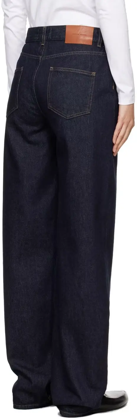 LOULOU STUDIO Unstitched Loose Straight Jeans