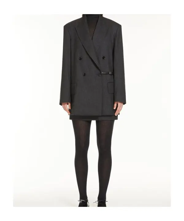 Max Mara Latino Double-breasted Jacket - Dark Gray