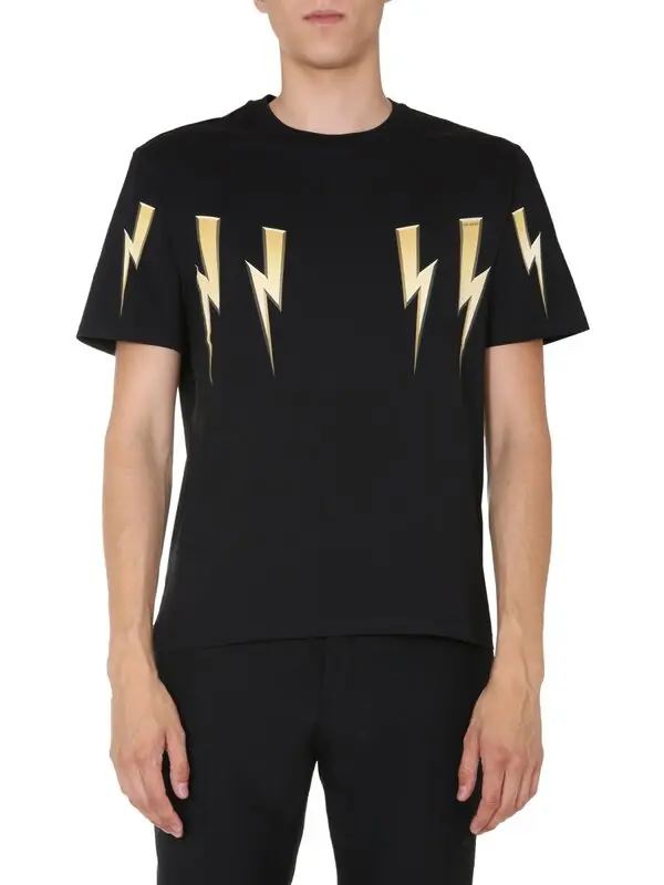 Neil Barrett Thunderbolt Printed T-shirt