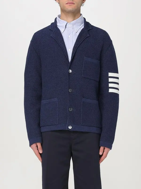 Thom Browne 4-bar V-neck Cardigan