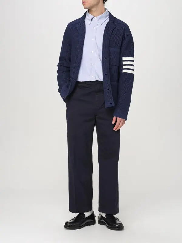 Thom Browne 4-bar V-neck Cardigan