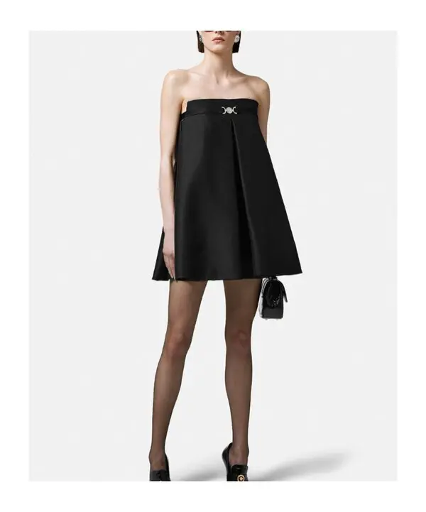 Versace A-line Bustier Mini Dress