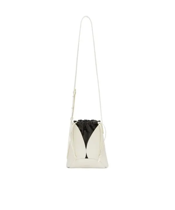 JIL SANDER Curve Small Crossbody Bag - Eggshell
