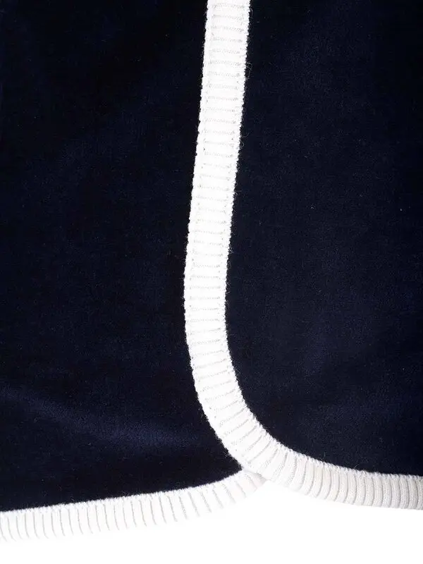 Celine Triomphe Velvet Jersey Mini Shorts