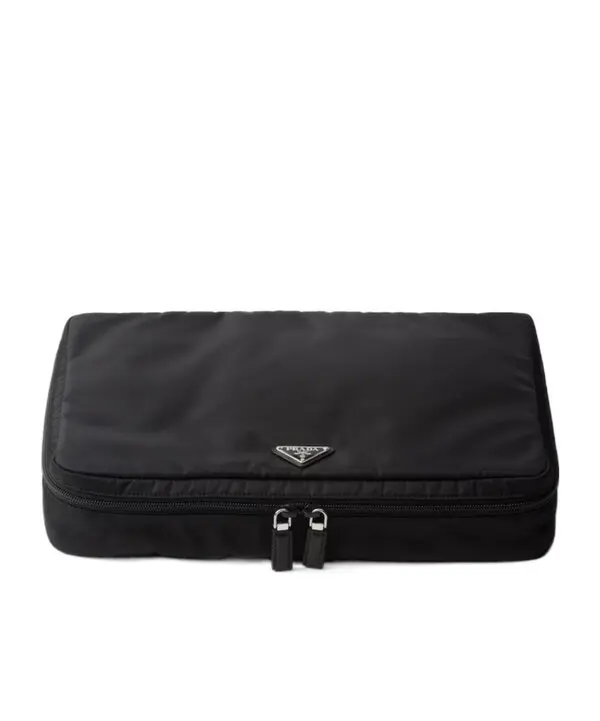 Prada Re-nylon Zipper Pouch - Black