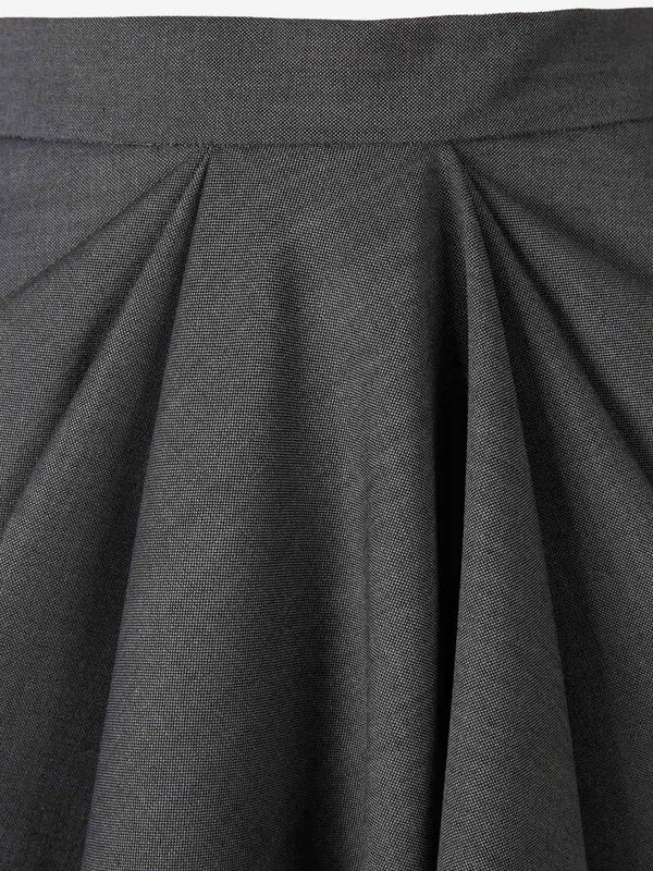 Givenchy Pleated Midi Skirt - Grey