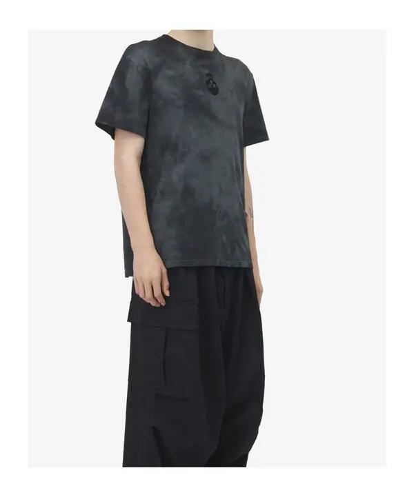 Alexander McQueen Skull Embroidered Tie-dyed T-shirt