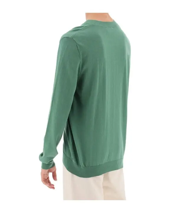 A.p.c. Logo Embroidered Crew Neck Jumper