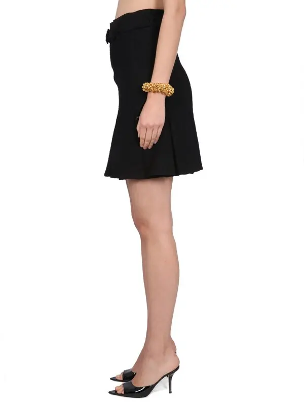 PATOU Pleated A-line Skirt - Black