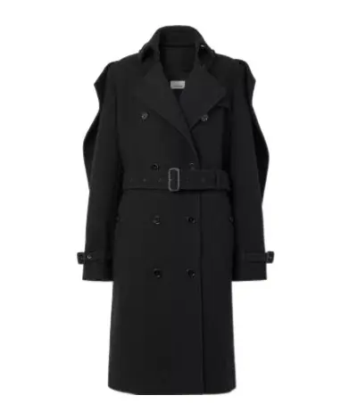 Burberry Double-breasted Splicing Design Windbreaker