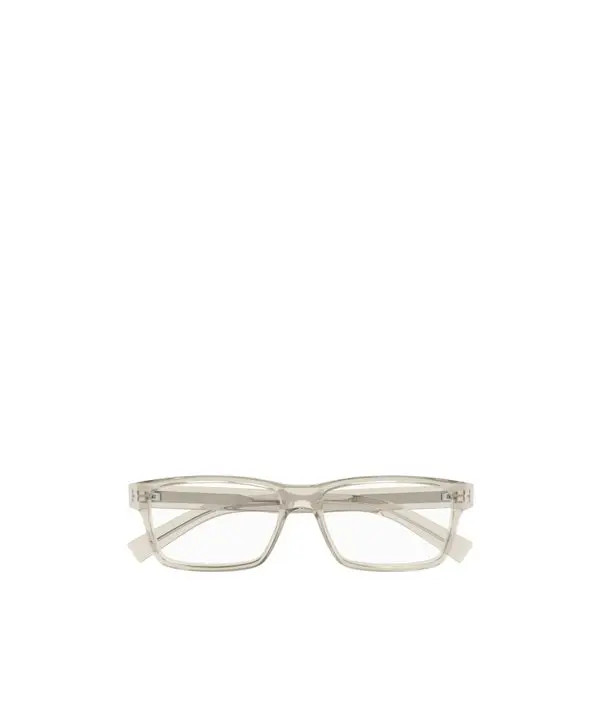 Saint Laurent Rectangular Full Rim Eyeglasses - Nude