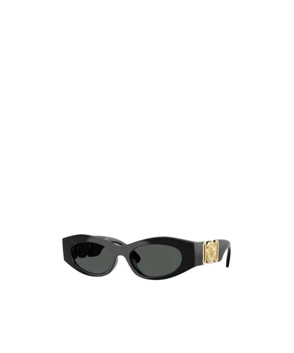 Versace Medusa Head-plaque Sunglasses - Black