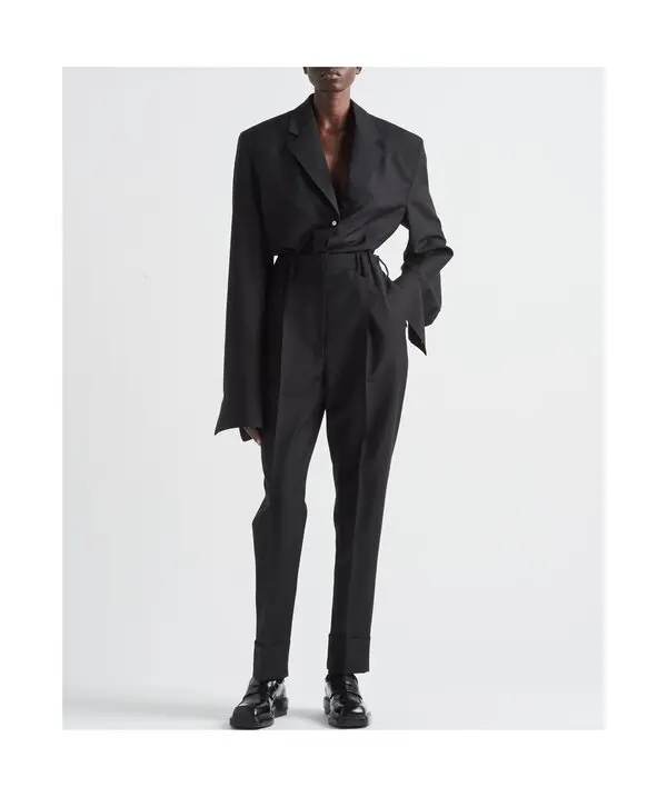 Prada Single-breasted Shirt Jacket - Black